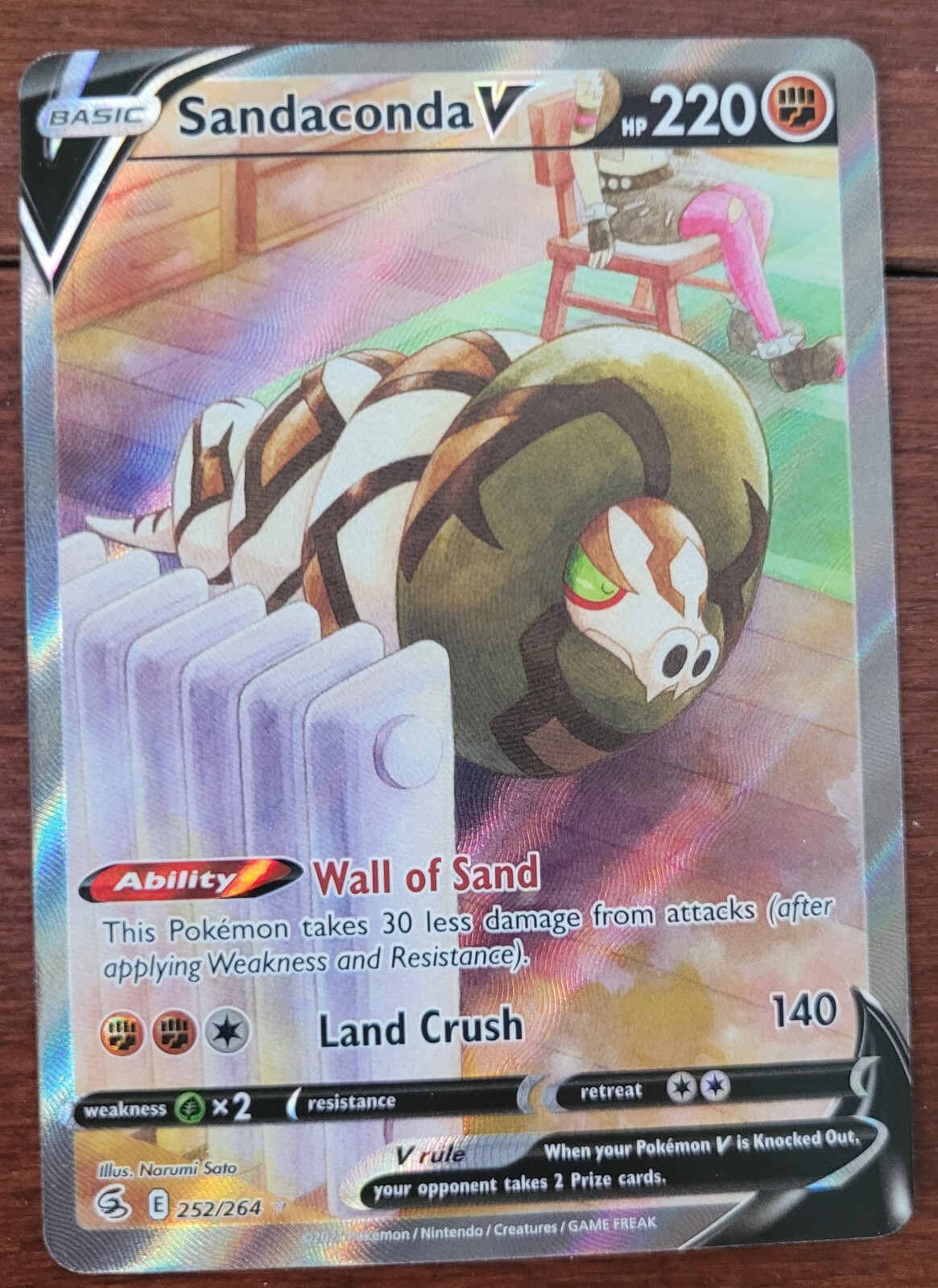 Sandaconda V hp 220 pokemon card | eBay