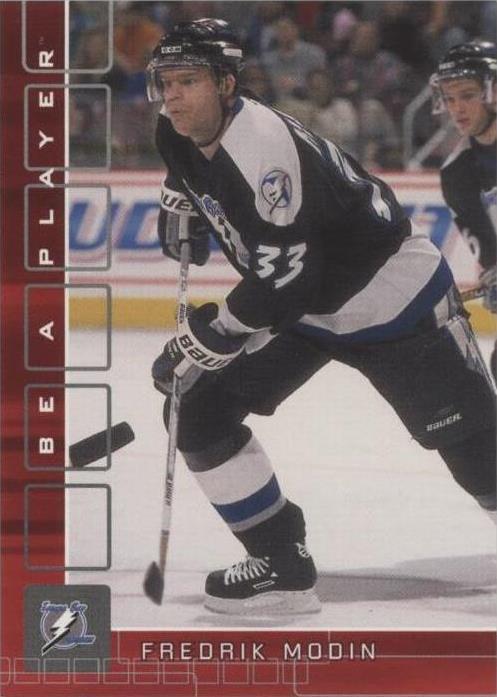 2001-02 In the Game Be A Player Memorabilia - Fredrik Modin #65 Ruby /200 for sale online | eBay