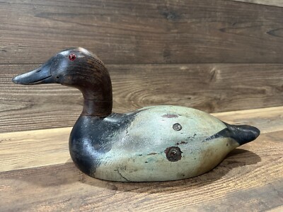 Antique Vintage Wood Duck Decoy **MASON** Canvasback Drake --- SENECA ...