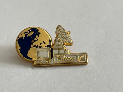 PINS PIN ENAMEL FRANCE TELECOM MAPPEMONDE COMPUTER ARTHUS BERTRAND | eBay