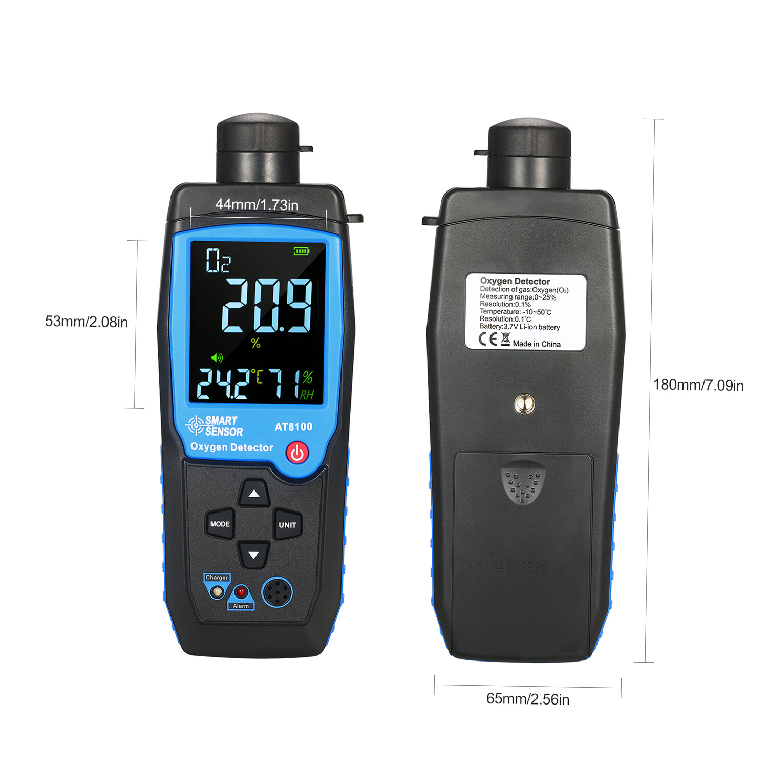 Handheld Digital Oxygen Detector Rechargeable O2 Tester D3H3 | eBay