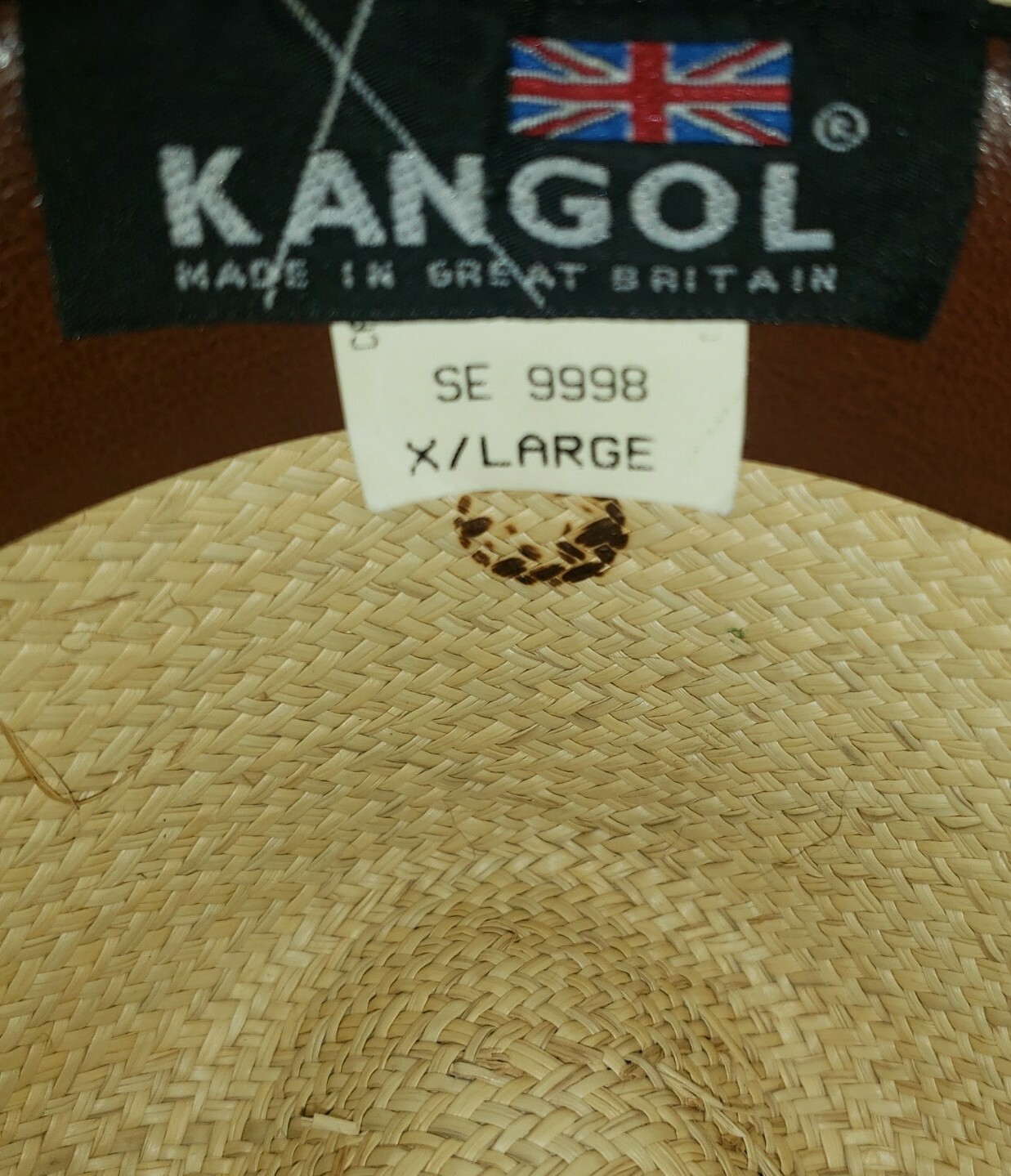 Vintage Kangol XL Straw Summer Hat - Gem