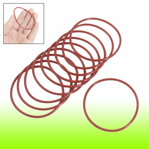 10 Pcs 60 x 2.5mm Mechanical Rubber O Ring Oil Seal Gaskets Red | eBay