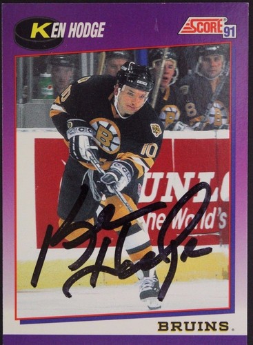 Ken Hodge Bruins Autographed 1991 Score #113P Hockey Card JSA 16H | eBay