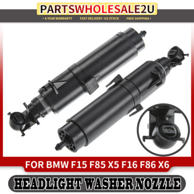 2x Headlight Washer Nozzles for BMW F15 F85 X5 F16 F86 X6 2014-2018 ...
