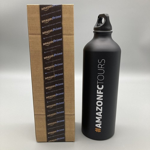 Amazon FC Fulfilment Centre Tours Black Aluminium 24 oz Water Bottle ...