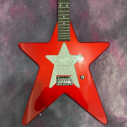 Red Daisy Rock Debutante Star Electric Guitar Chrome Plated Hardware 6 ...
