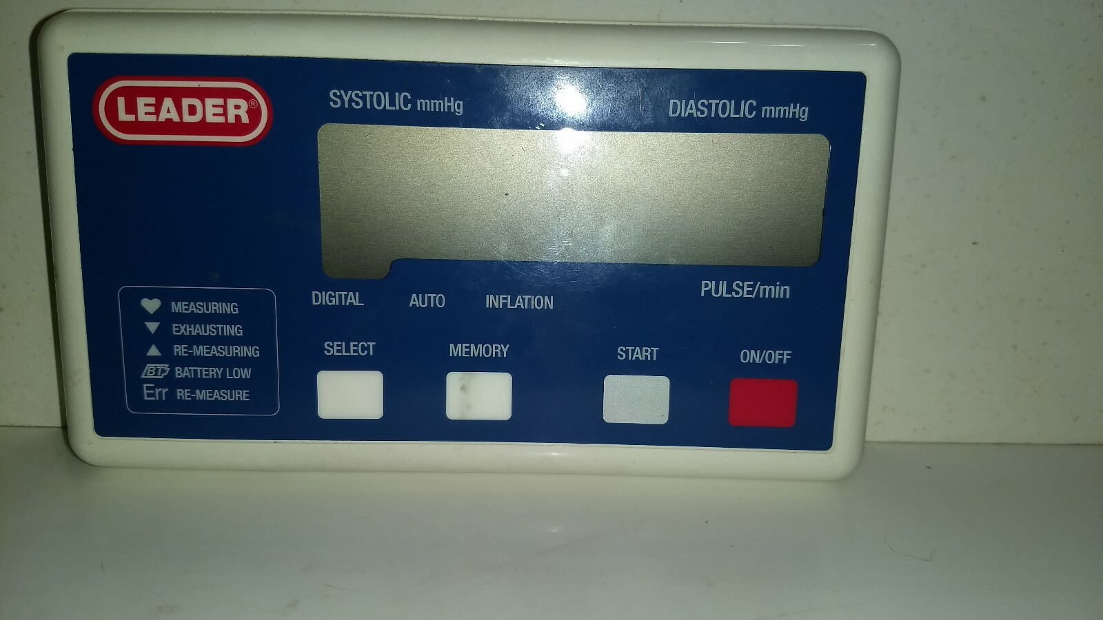 LEADER BLOOD PRESSURE MONITOR-MODEL1085LD-AUTOMATIC INFLATION | eBay