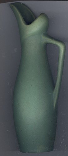 MARKED CAMARK 414 EWER OR VASE, HEAVY GREEN GLAZE | eBay