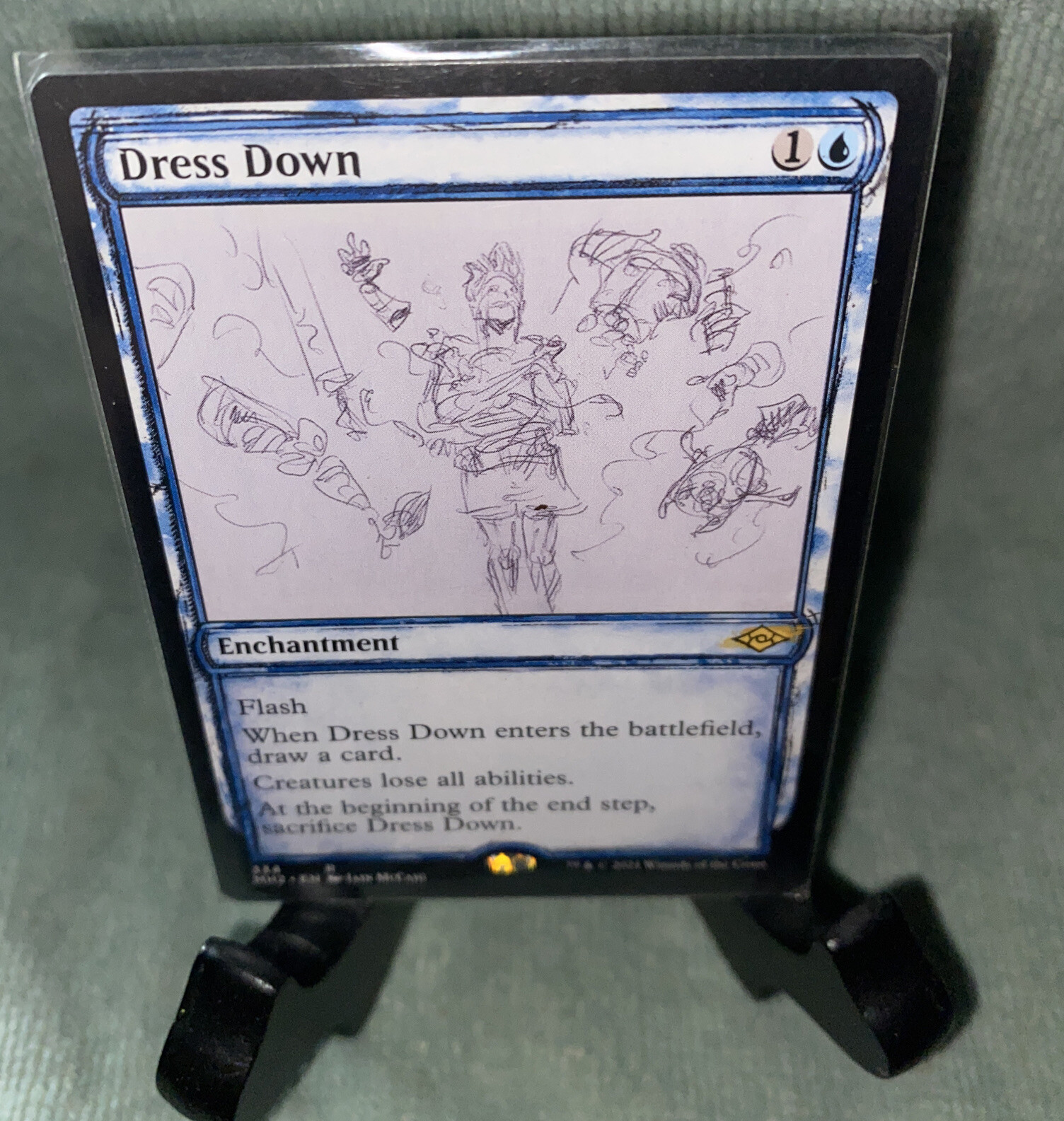 Mtg Dress Down X1 (334) Showcase (Sketch Art) Modern Horizons 2 NM MTG ...