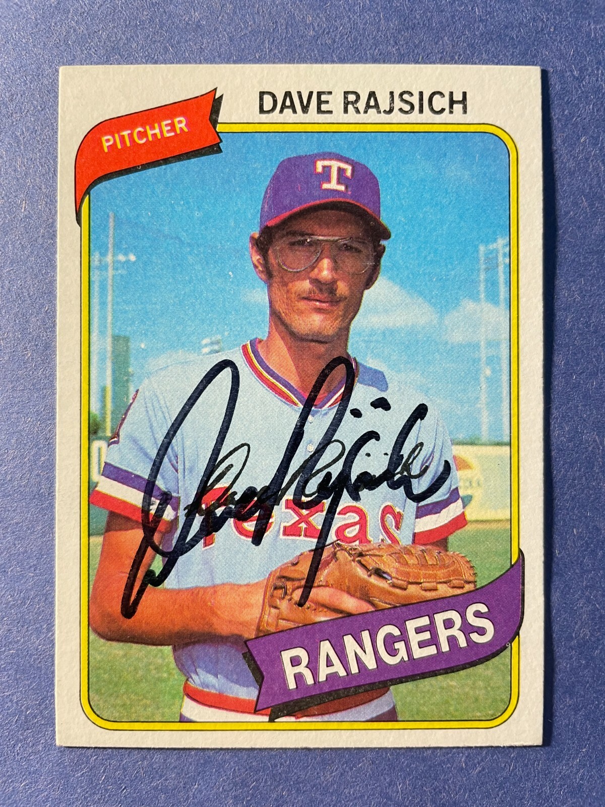 SIGNED DAVE RAJSICH 1980 AUTOGRAPHED TOPPS BASEBALL CARD - RANGERS | eBay