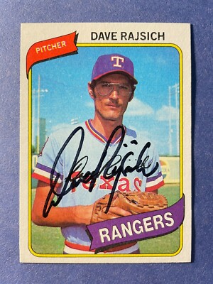 SIGNED DAVE RAJSICH 1980 AUTOGRAPHED TOPPS BASEBALL CARD - RANGERS | eBay
