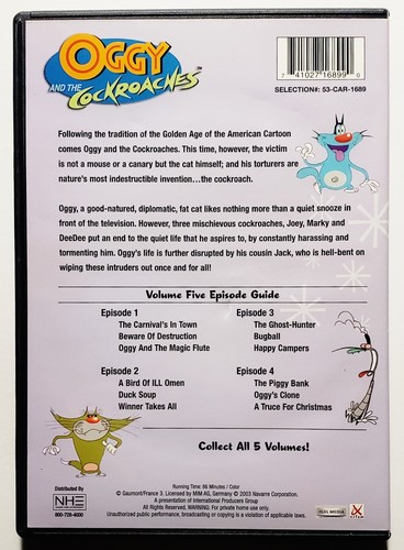 Oggy and the Cockroaches - Vol. 5 (DVD, 2003) for sale online | eBay