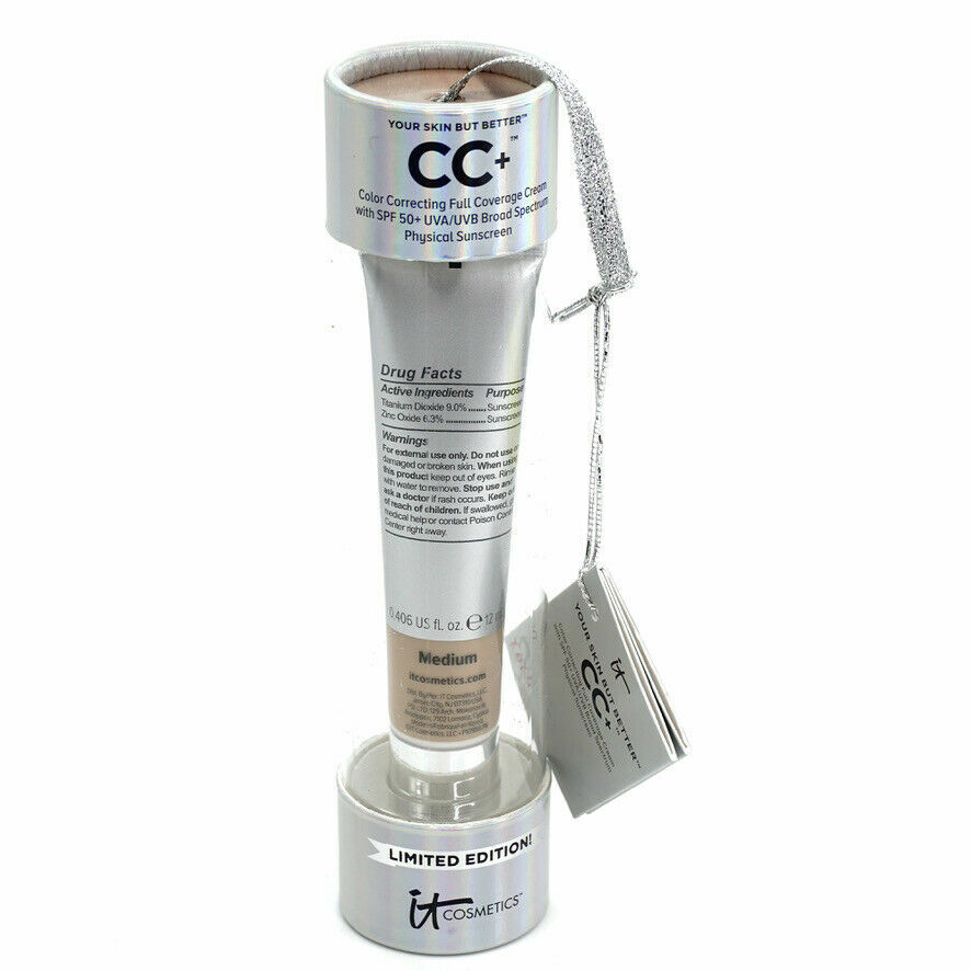 It Cosmetics CC+ Color Correcting F/C/FACE Cream SPF 50+ MEDIUM - 0.406 ...