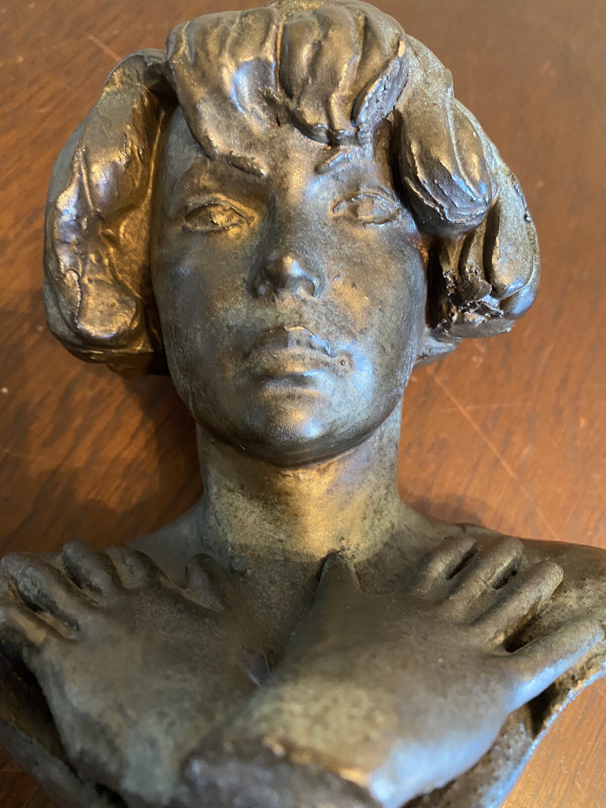 Handmade Pottery Sculpture Of Person And | Grelly UK