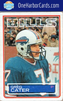1983 Topps Buffalo Bills #222 Greg Cater | eBay