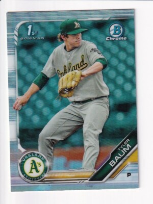 2019 Bowman Draft Tyler Baum 1st Refractor Oakland Athletics #BDC-109 ...