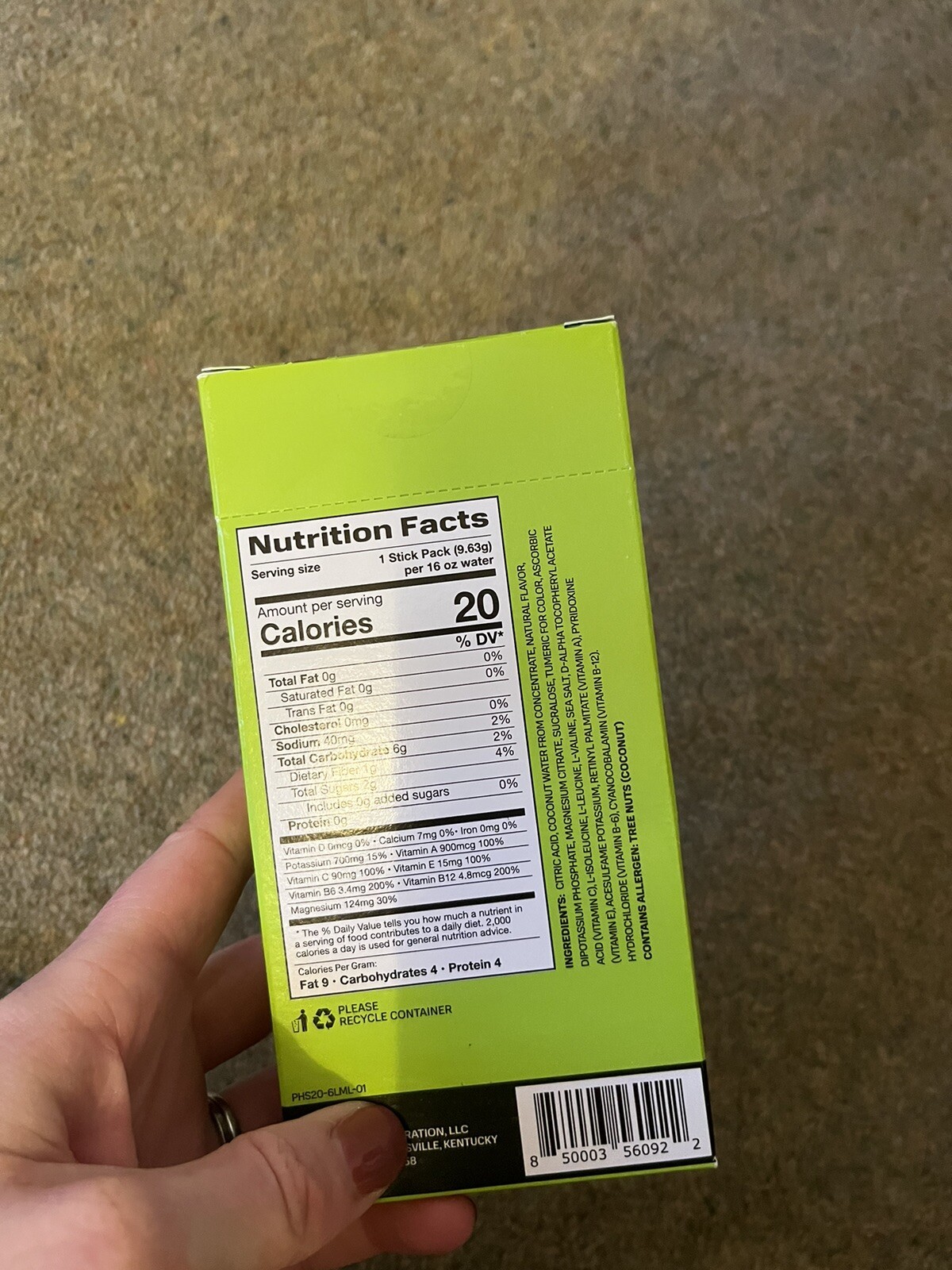 Prime Hydration Energy Drink Powder Sachets 6 Per Box Lemon Lime ...