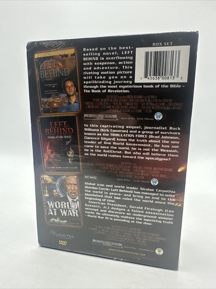 Left Behind Trilogy (DVD, 2008 Box Set) Kirk Cameron New Sealed ...