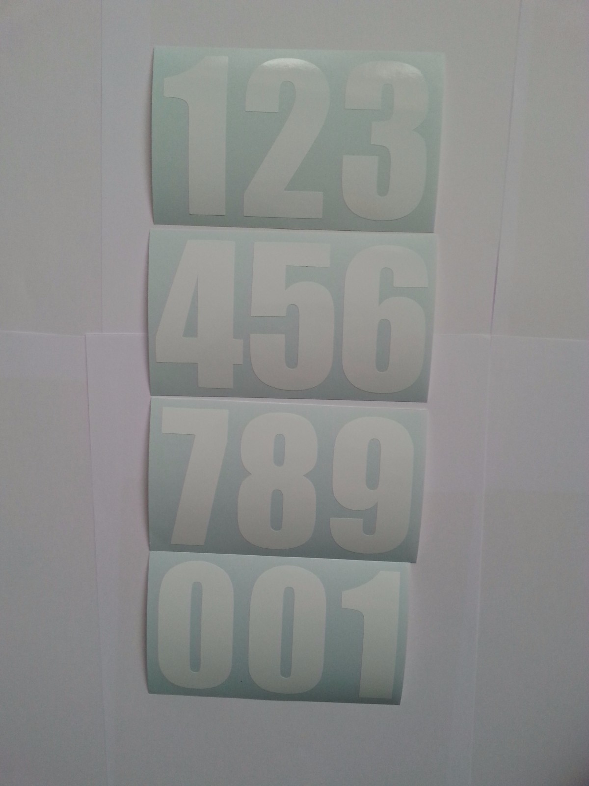 1 '2' 3' 4 inch vinyl numbers *Self-Adhesive * Permanent * | eBay