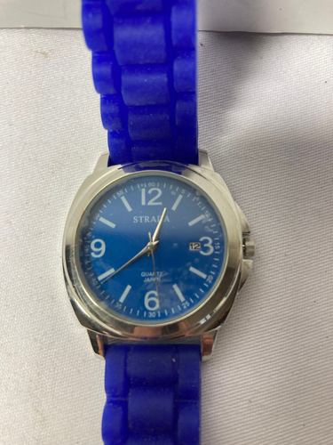 STRADA Quartz Japanese Movement Sports Watch Round Face with Blue Strap ...