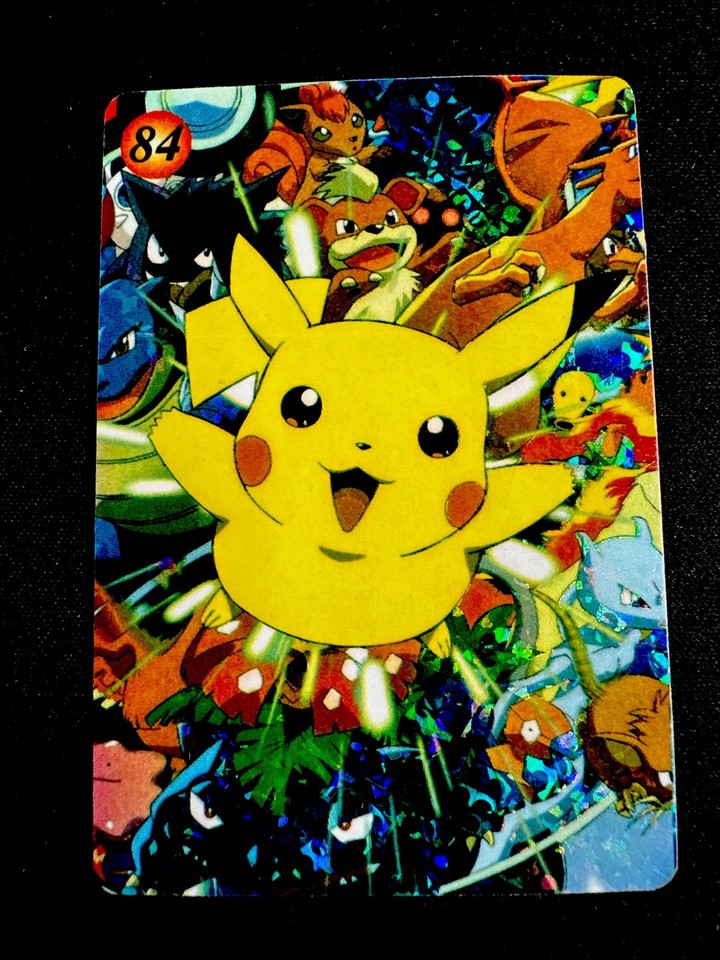 Koffing & Pikachu Holo 1996 Japan Pokémon Vending Machine Sticker Card ...