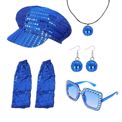 Disco Costume Outfits,50s 60s 70s 80s Disco Accessories for Halloween ...