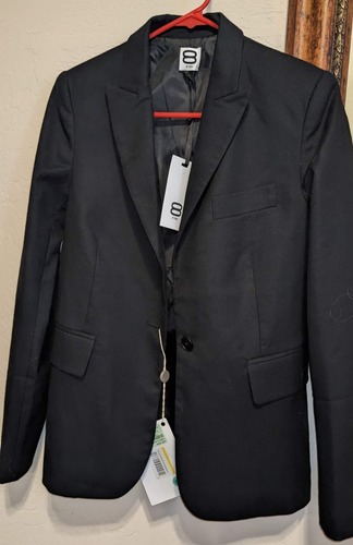 8 by yoox Black womens Blazer/Jacket NWT EU 40 US 8 | eBay