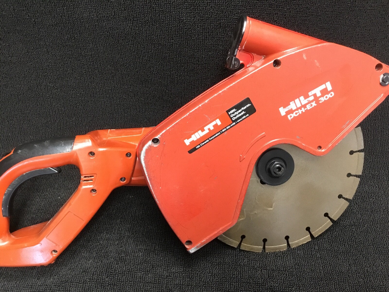 HILTI DCH 300 ELECTRIC DIAMOND CUTTERS, PREOWNED, FREE PADS, EAR MUFFS ...