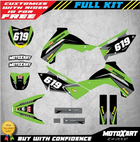 Custom Graphics Full Kit to Fit Kawasaki KLX 140 2008 - 2018 FLEX STYLE ...