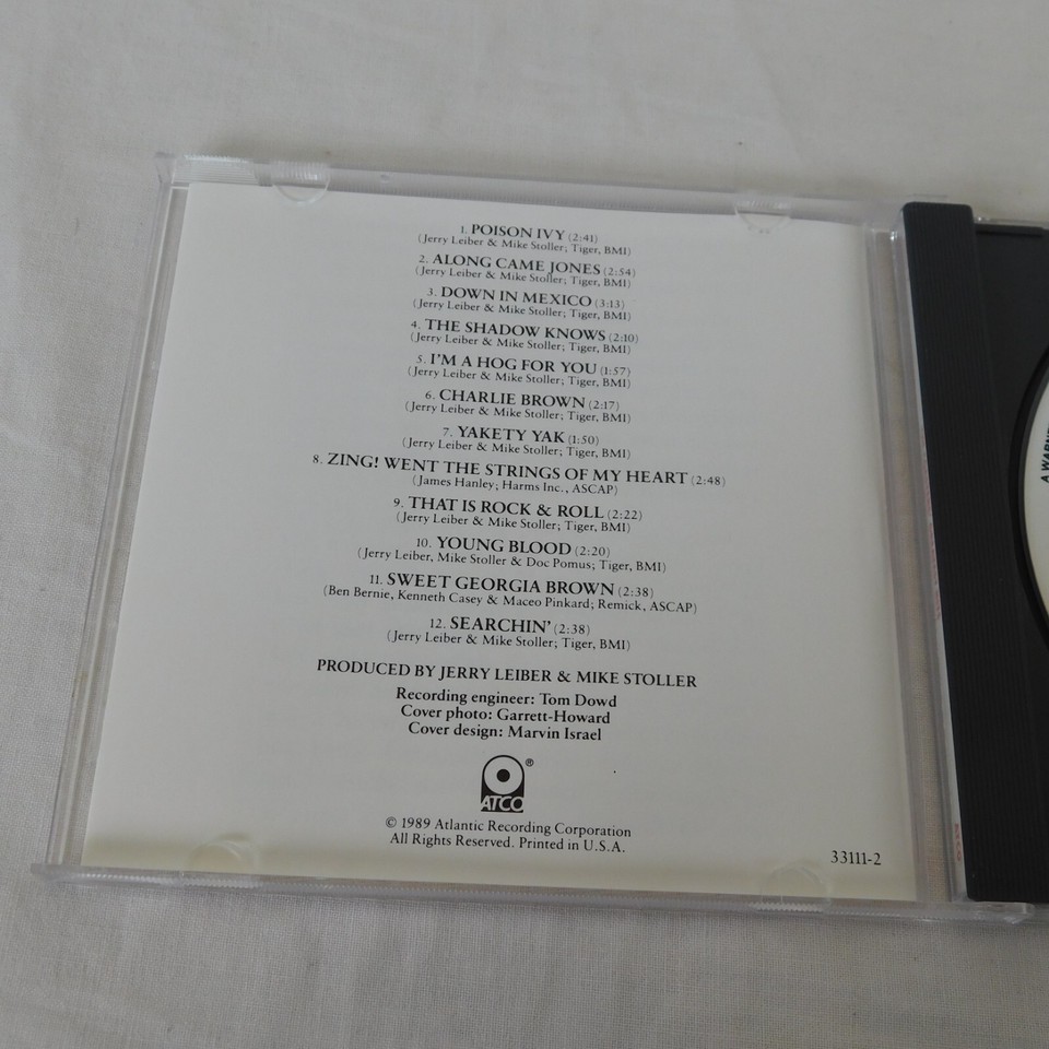 The Coasters Greatest Hits CD 1989 Warner Brothers Rock n Roll R&B Doo ...