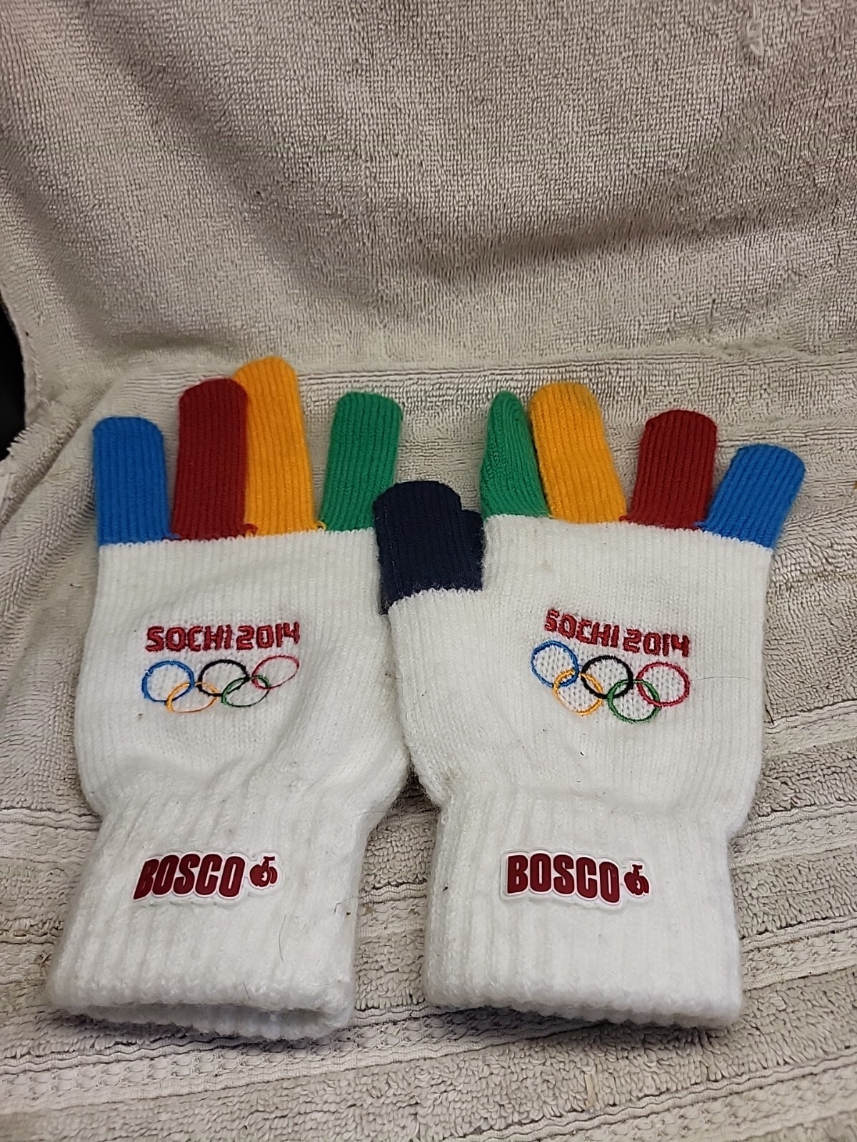 Gloves (S) Official Merchandise Olympic Games Sochi 2014 Bosco Sport | eBay