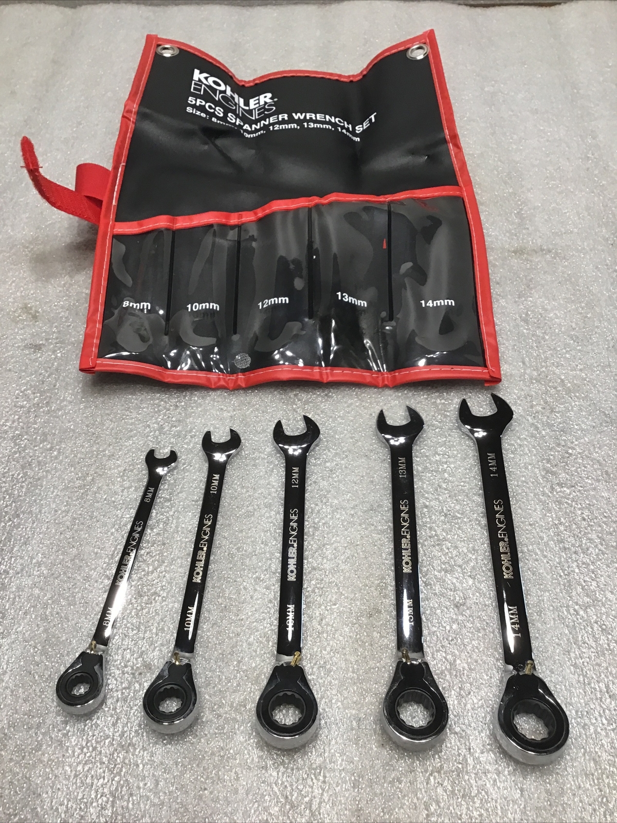 Kohler Engines E-Z Torq Spanner Set Of Metric Combination Ratcheting ...