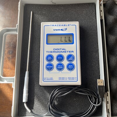 VWR Traceable Digital Thermometer with case | eBay