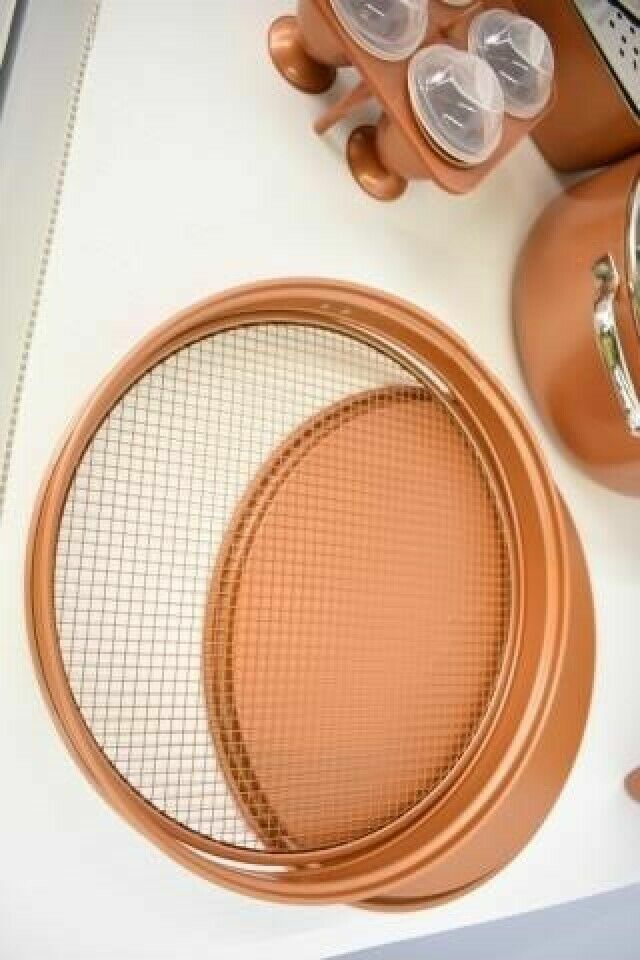 34 PC Copper Chef Cookware Set Pans Pots Deep Fry Baking Grill Egg ...