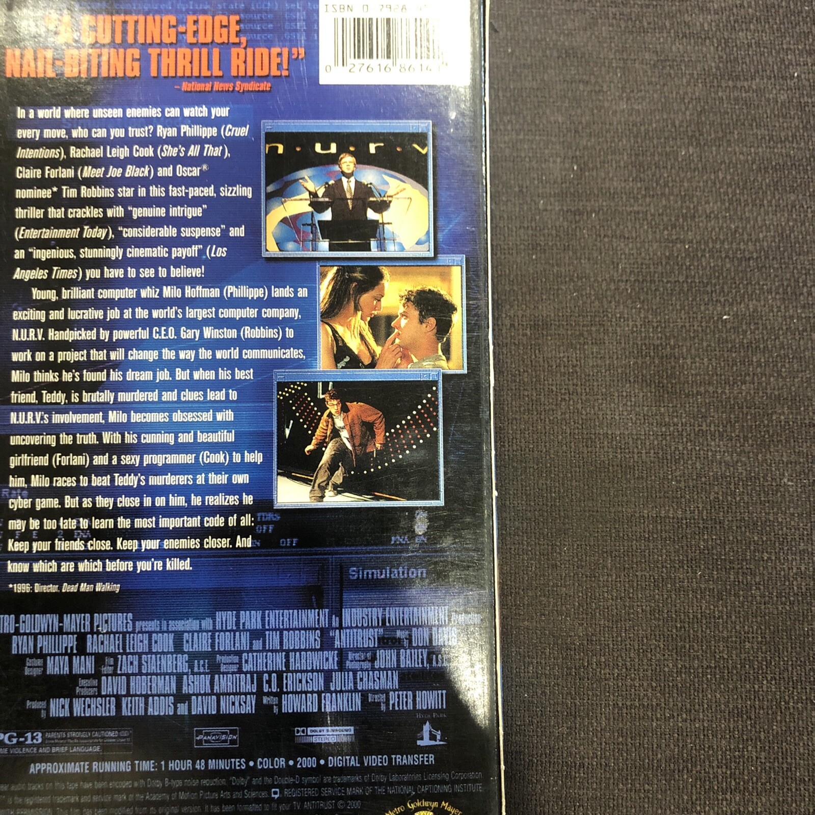 Antitrust (VHS, 2001) 27616861412| eBay