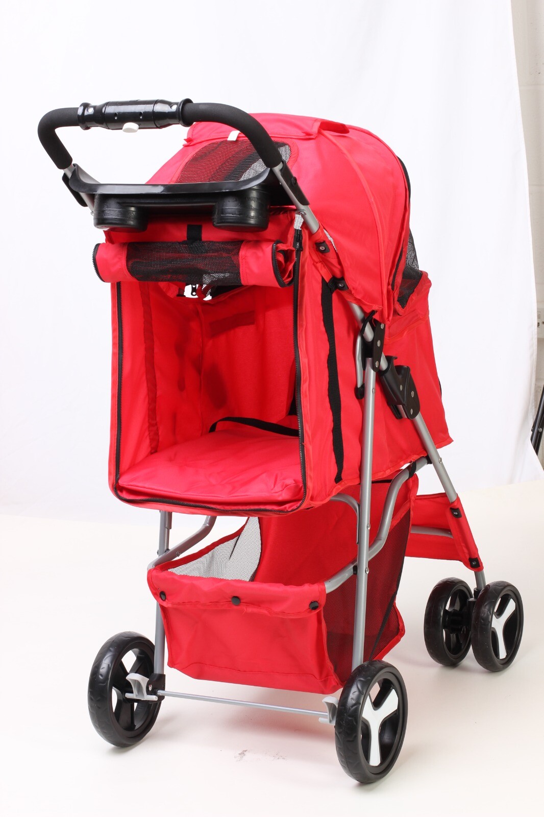 Pet Stroller Dog Cat Puppy Pram Pushchair Travel Cart Jogging Buggy ...
