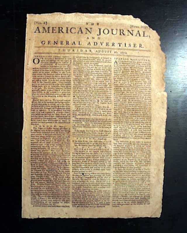 Very Rare AMERICAN REVOLUTIONARY WAR Providence RI Rhode Island 1779 ...