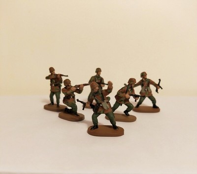 New 6PCS 1/72 Scale WWII German Sand Table Soldiers in Camouflage ...