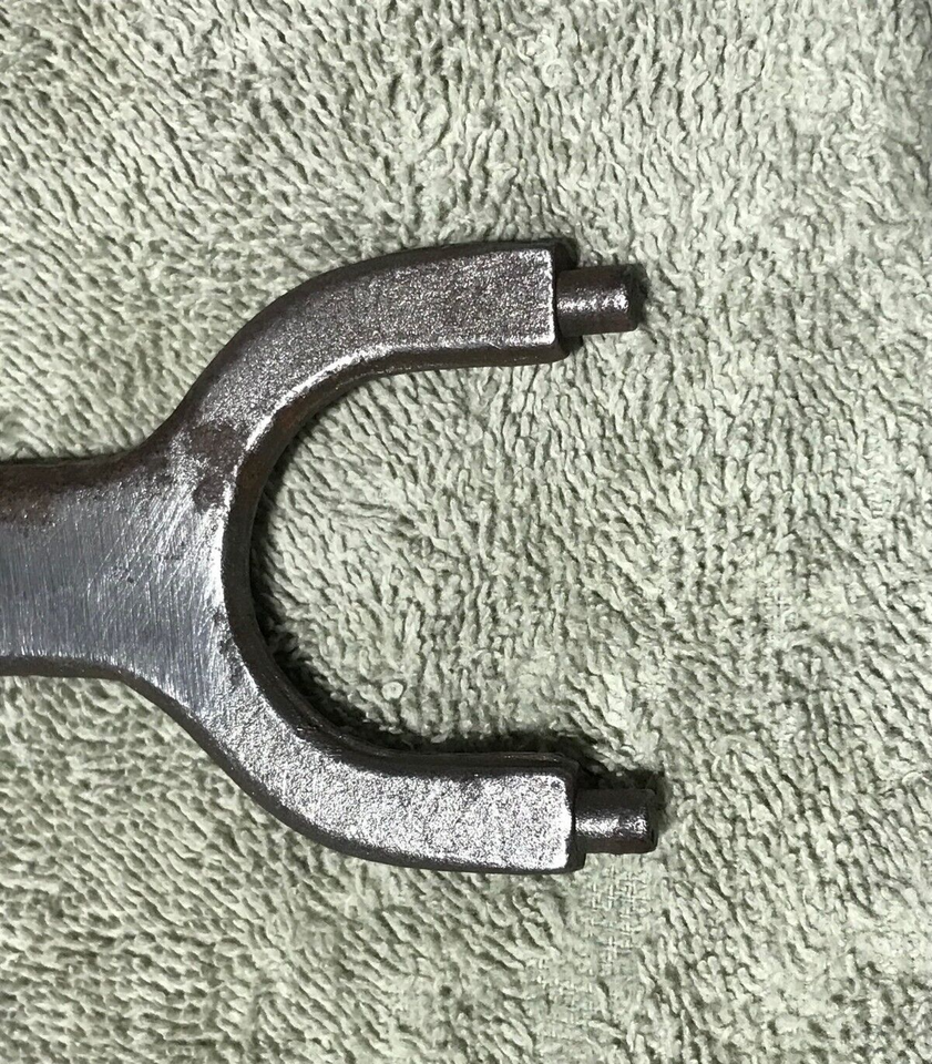 Rare combination double set pins spanner wrench and box wrench | eBay