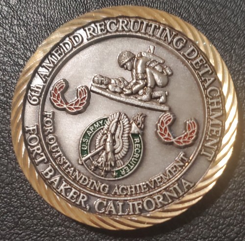 Challenge Coin 6th Amedd Recruiting Commander Medical Fort Baker ...
