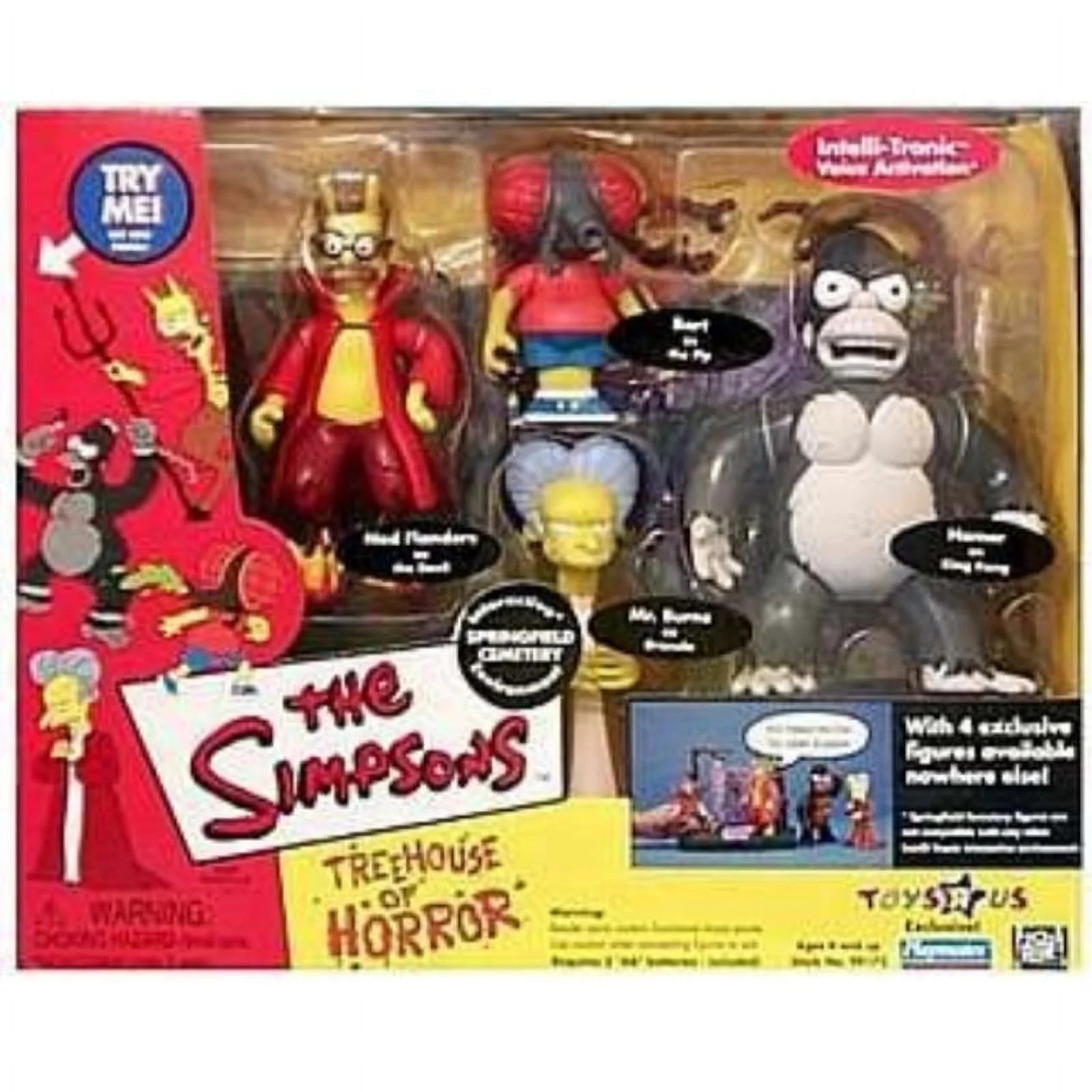 The Simpsons Playset TREEHOUSE of Terror, Springfirel Cemetery MIB ...