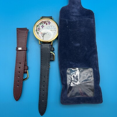 Hand Embroidered Jewellery: Hummingbird Watch in petit point silk gauze ...