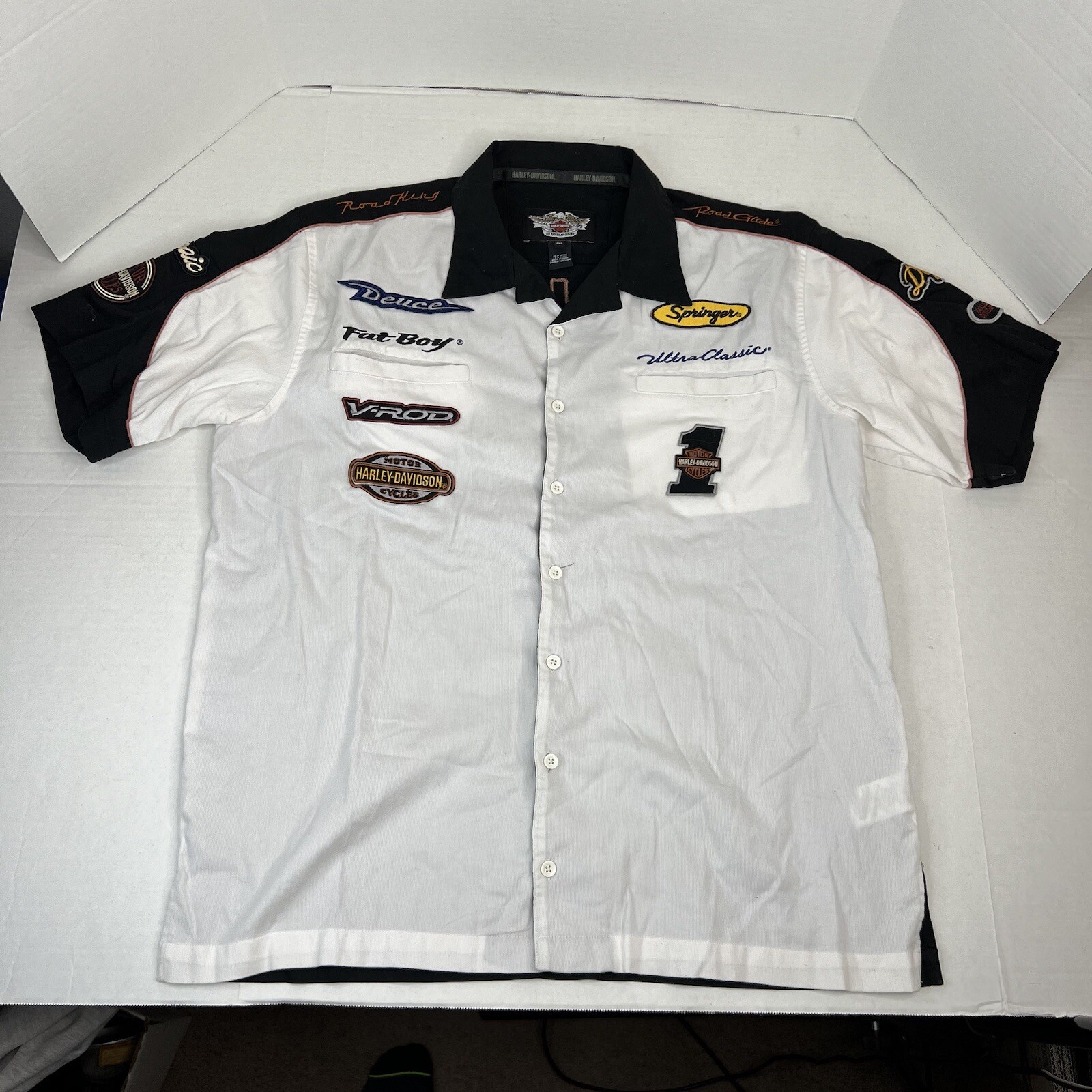 Harley Davidson Motorcycles Fat Boy Racing Biker Butt… - Gem