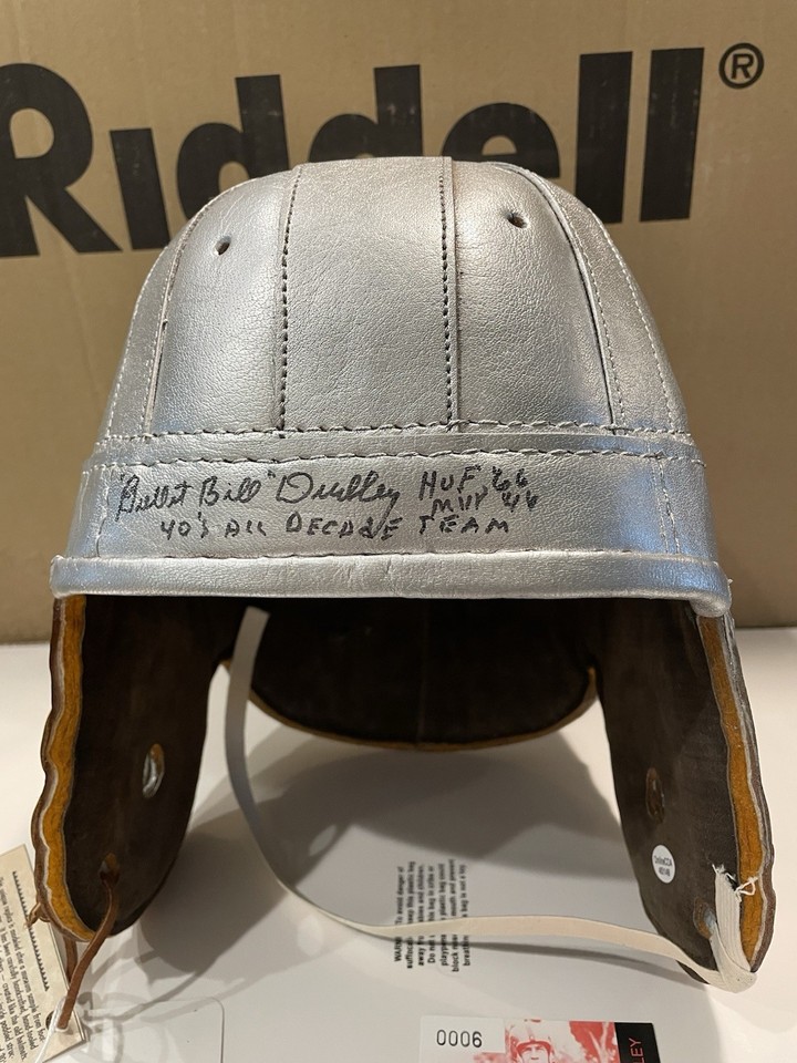 Bullet Bill Dudley signed Leather Detroit Lions Full Size Football ...