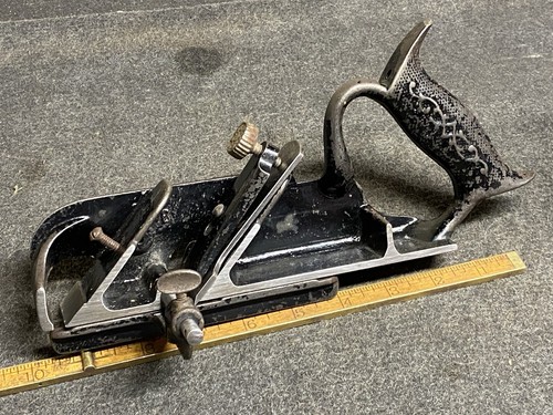 EARLY STANLEY No. 78 DUPLEX RABBET PLANE-VINE HANDLE B CASTING ANTIQUE ...
