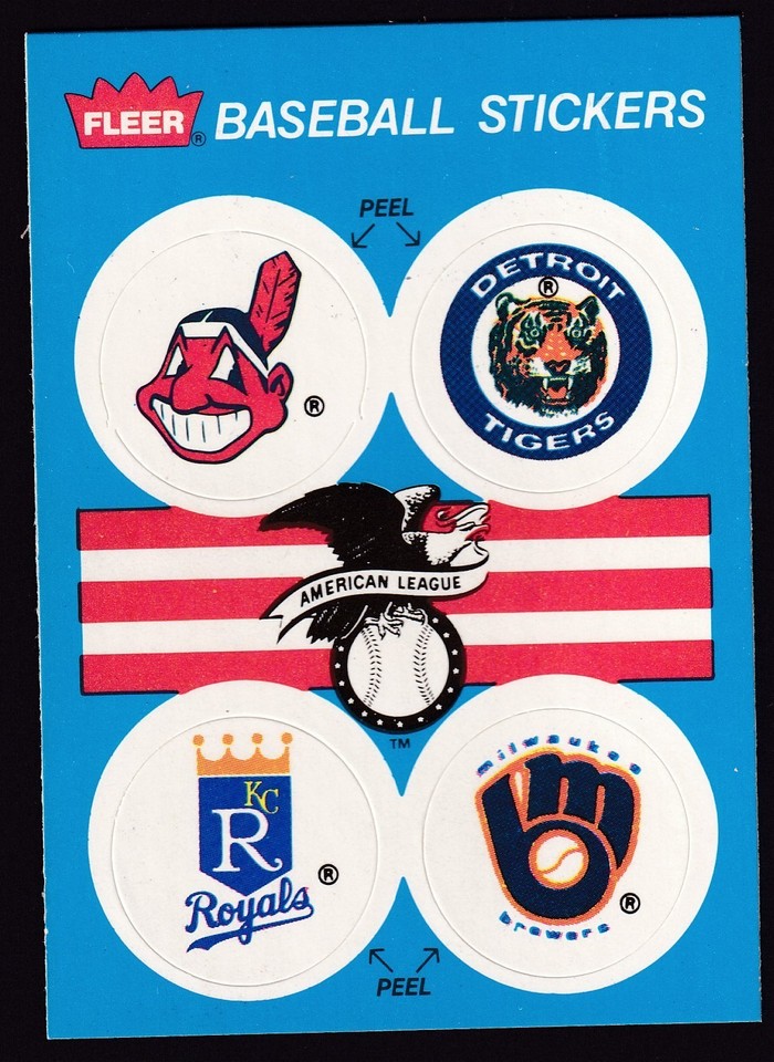 1989 FLEER DETROIT TIGERS TEAM HISTORY + 4 BASEBALL STICKERS | eBay