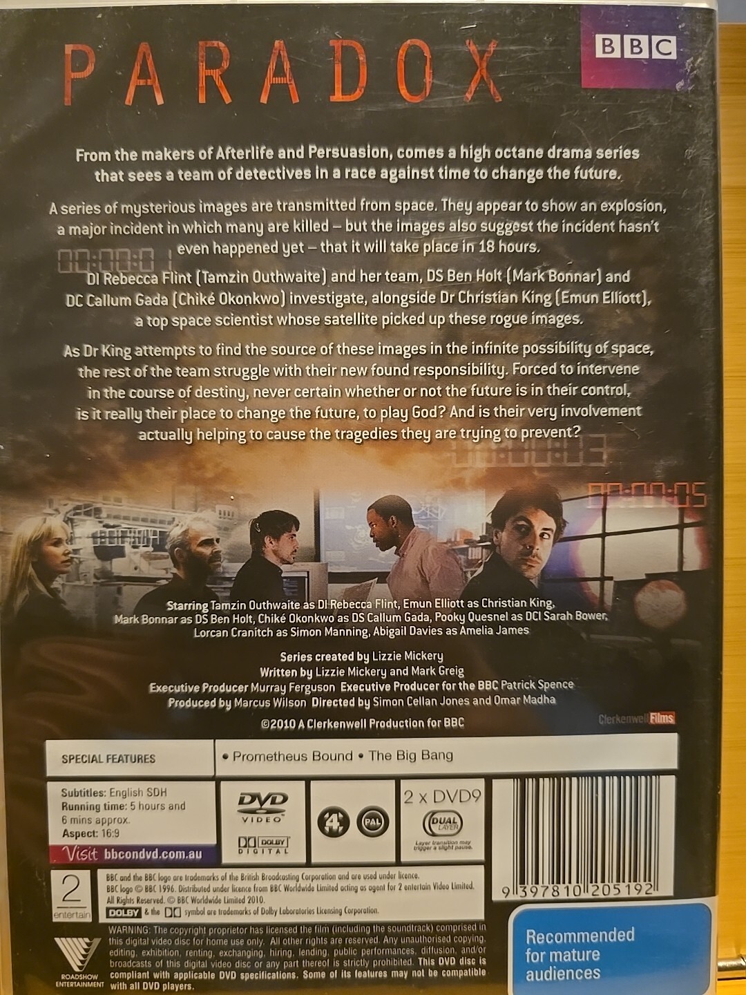 Paradox (DVD, 2009) Like New - Free Shipping - #43 9397810205192 | eBay ...