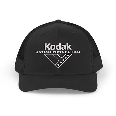 Vintage Kodak Motion Picture Film Embroidered Trucker Hat - Mesh ...