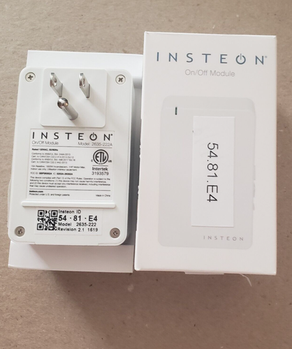 INSTEON 2635-222 On/Off Plug-in Module (white) O/B Revision 2.1 - SCE ...